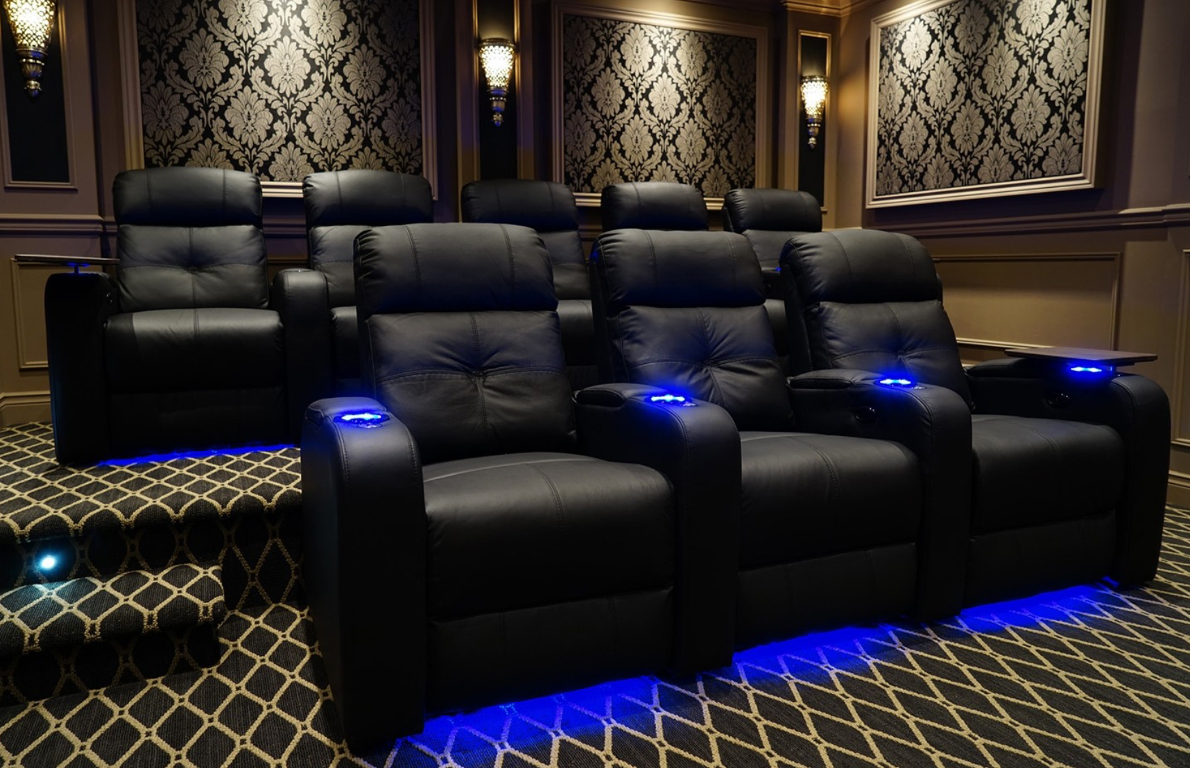 Our Most Extravagant Home Theater Seats at Clients' Homes